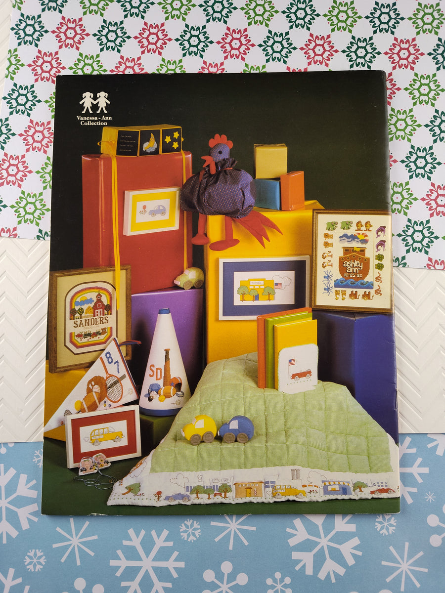 Vintage 1982 The Mistletoe Express Vanessa-Ann Collection Cross Stitch ...