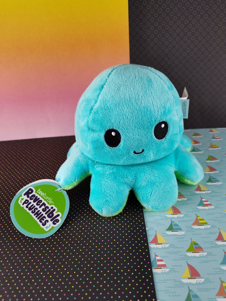 TeeTurtle: The Original Reversible Octopus Plushie, Blue/Green NWT ...
