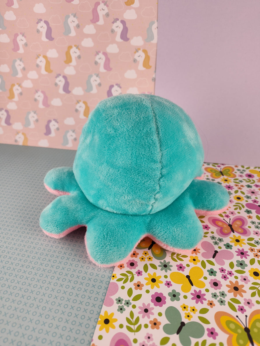 TeeTurtle: The Original Reversible Octopus Plushie, Blue/Pink Nice & C ...
