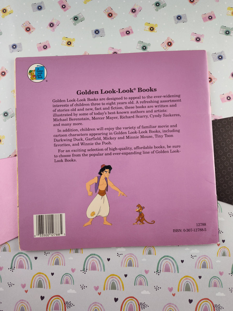 Vintage 1993 Disney's Aladdin Monkey Business Golden Books Softcover ...