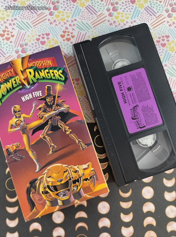Vintage 1993 Mighty Morphin Power Rangers: High Five VHS Tape ...