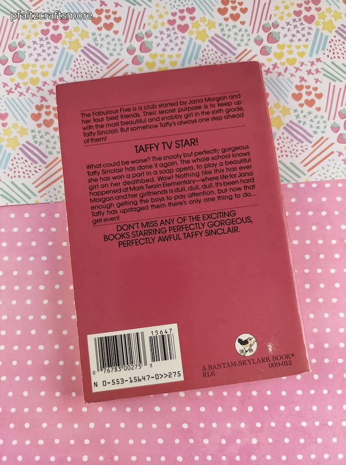 Vintage 1980's Taffy Sinclair, Queen of the Soaps by Betsy Haynes Soft ...